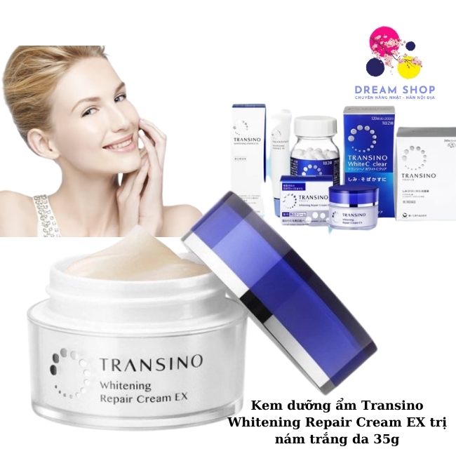 Kem Transino Whitening Repair Cream EX trị nám trắng da ban đêm 35g